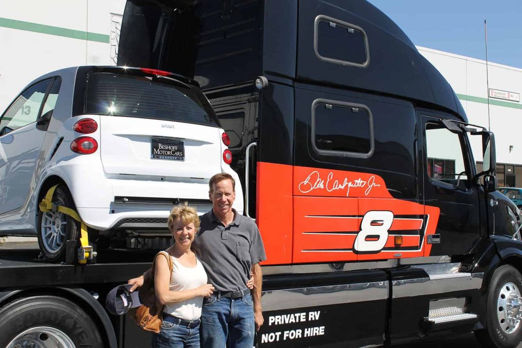 Smart Car Hauler Beds Decks Behind Your Volvo RV Hauler | Your RV ...